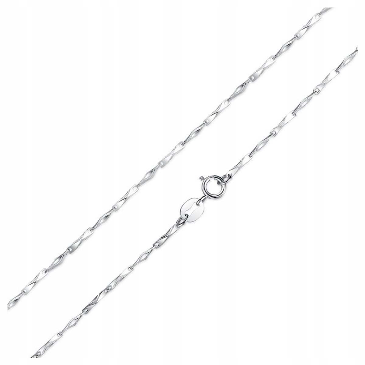 Srebrny łańcuszek S925 splot CARDANO 45cm - ZeSrebra | Moda Sklep EMPIK.COM