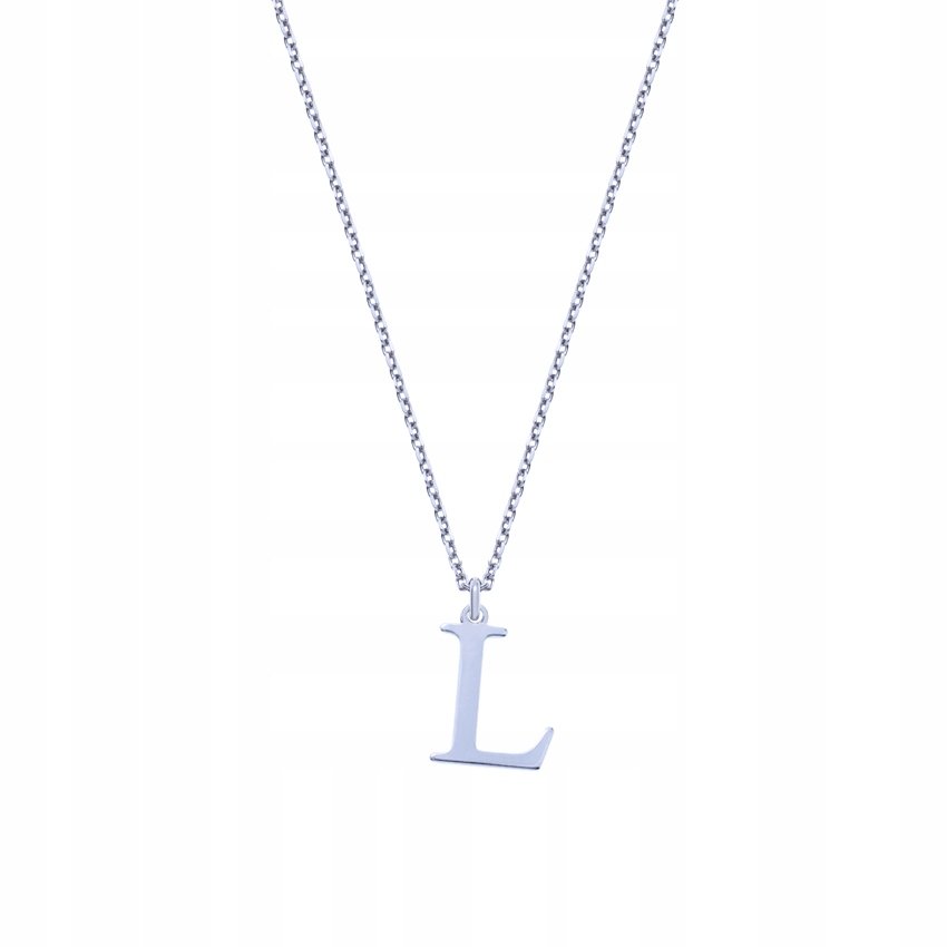 Srebrny Naszyjnik Literka "L" Pr. 925 - Inna marka | Moda Sklep EMPIK.COM