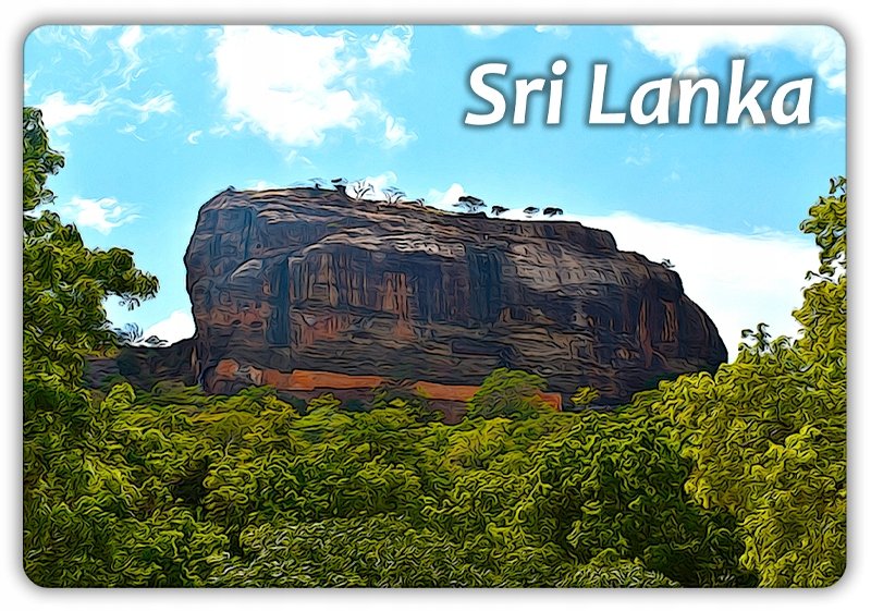 Sri Lanka - Lwia Skała - Cejlon - Magnes na lodówkę - Subliproject ...