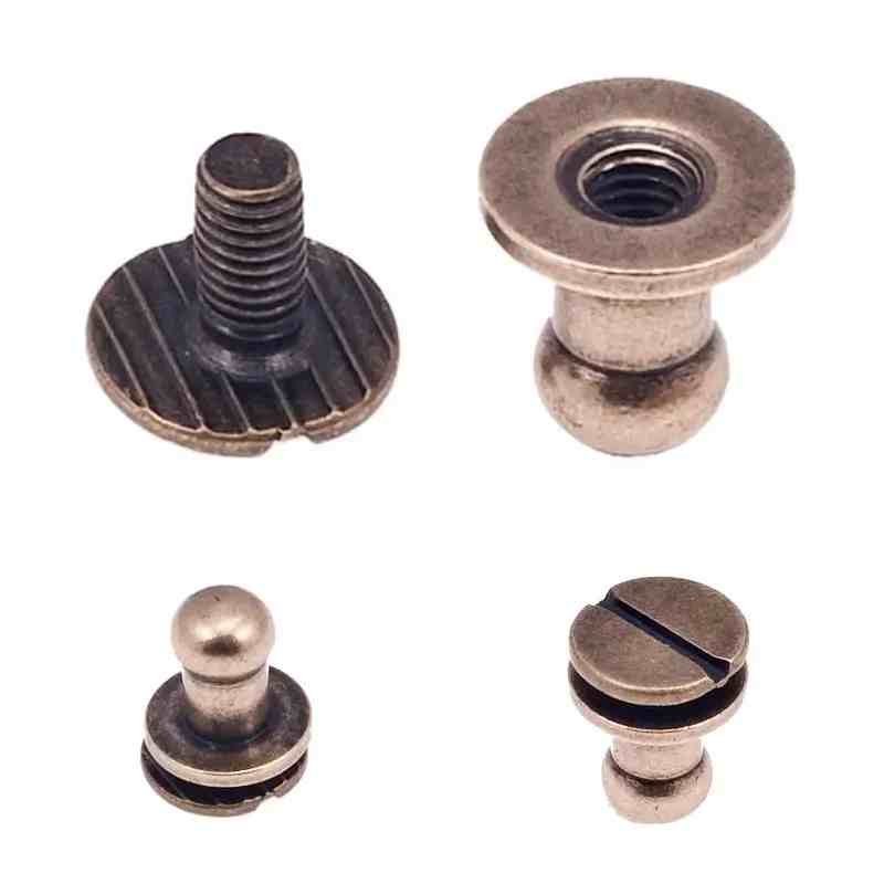 Śrubka Kulka Knopik Nit 5/4/8 mm Stare Złoto 5szt - Inny producent ...