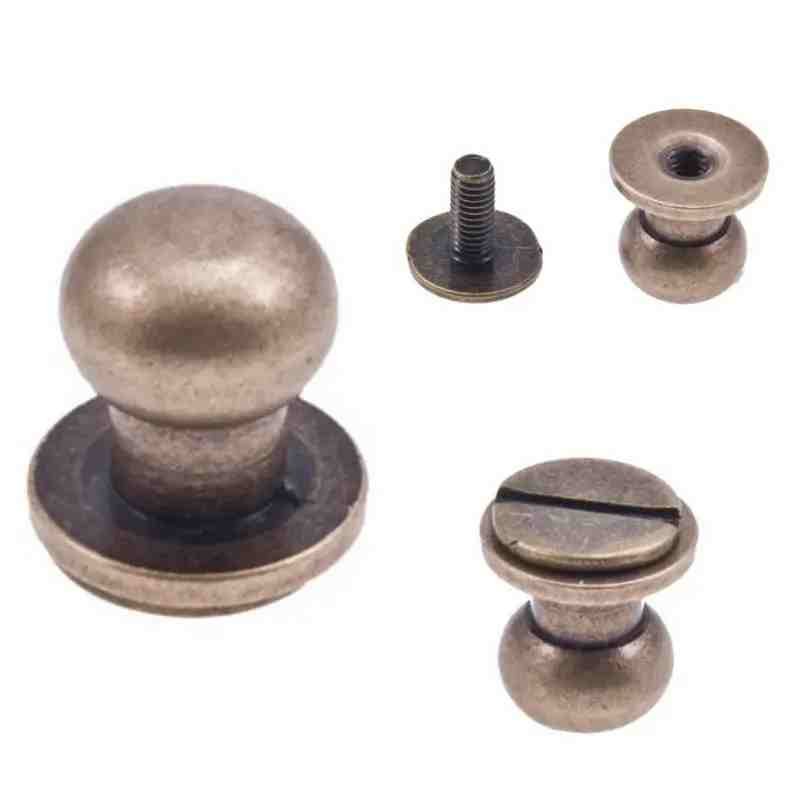 Śrubka Kulka Knopik Nit 8/5/10 mm Stare Złoto 5szt - Inny producent ...