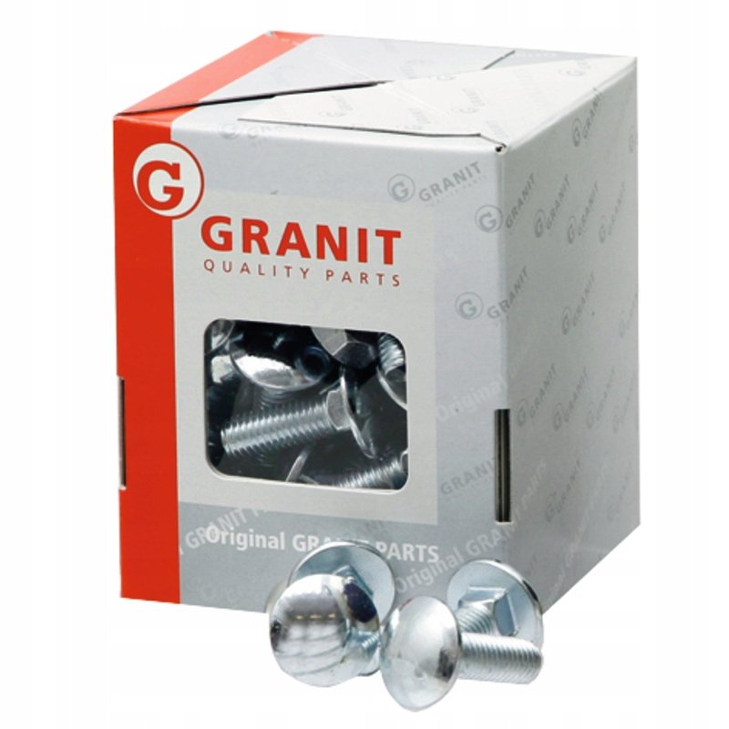 Śruby zamkowe ocynkowane DIN 603 M6 6x25 mm - GRANIT | Sklep EMPIK.COM
