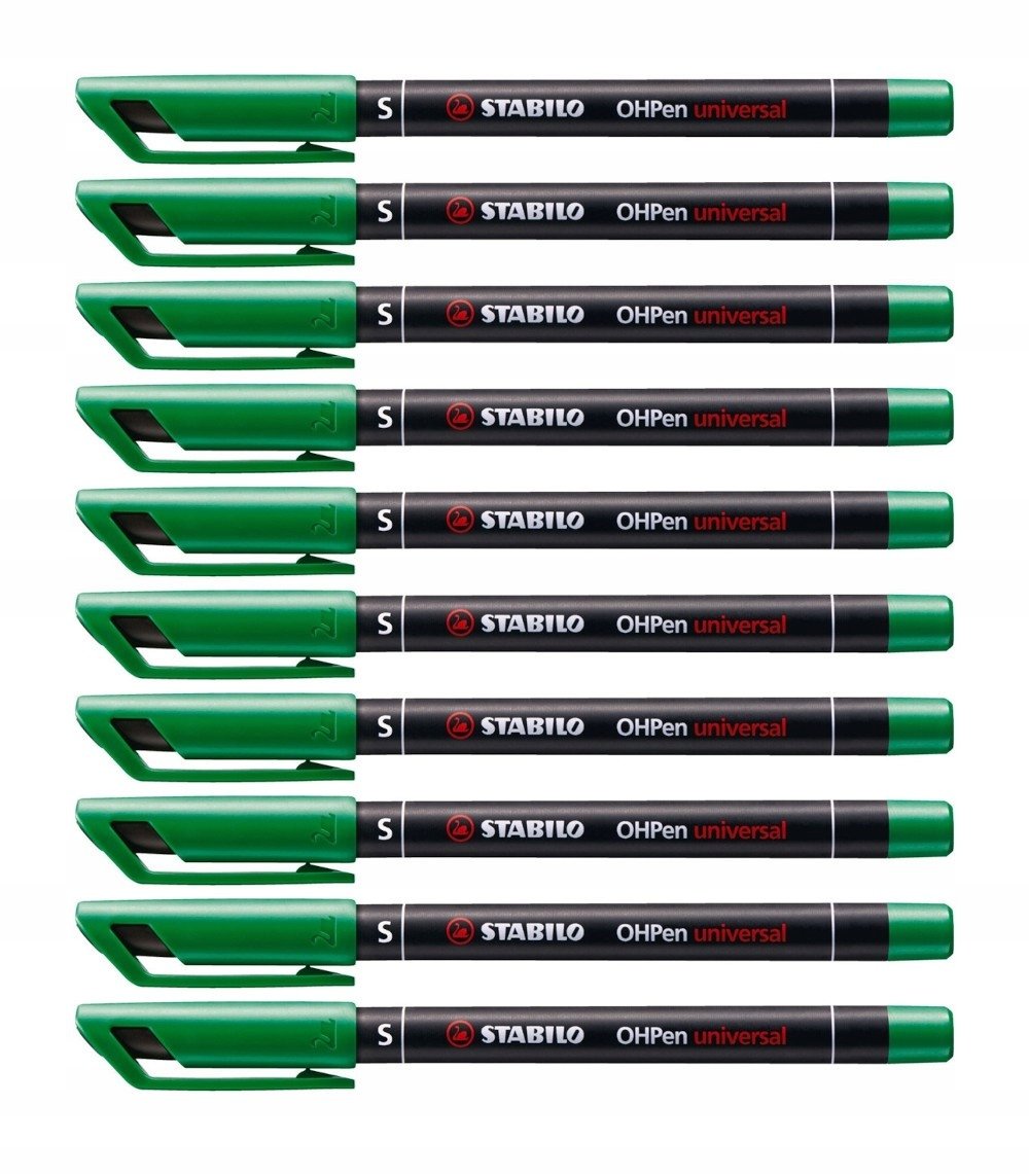 Stabilo, 10x Foliopis Ohpen Universal 0,4mm zielony - Stabilo | Sklep ...