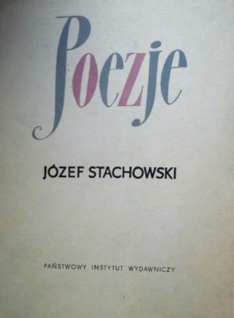 Stachowski Poezje - W opisie | Książka w Empik
