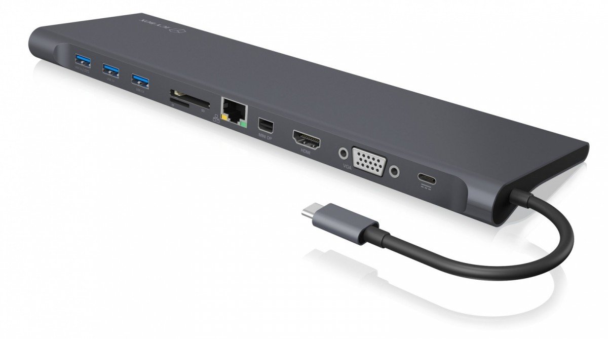 Stacja dokująca ICYBOX IB-DK2102-C USB TYPE C - RaidSonic | Sklep EMPIK.COM Stacja dokująca ICYBOX IB-DK2102-C USB TYPE C - RaidSonic | Sklep EMPIK.COM