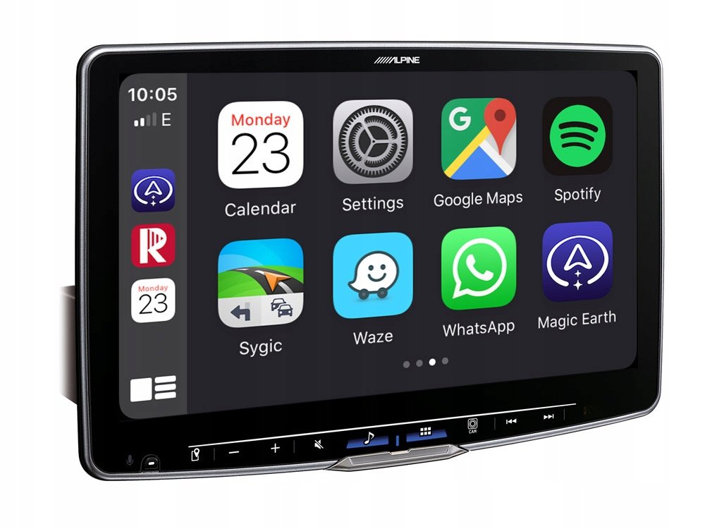 Stacja multimedialna ALPINE 1-DIN DUŻY WYŚWIETLACZ 11" CAR PLAY ANDROID ...