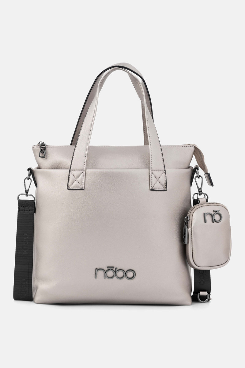 Stalowa shopperka Nobo z portmonetką - Nobo | Moda Sklep EMPIK.COM