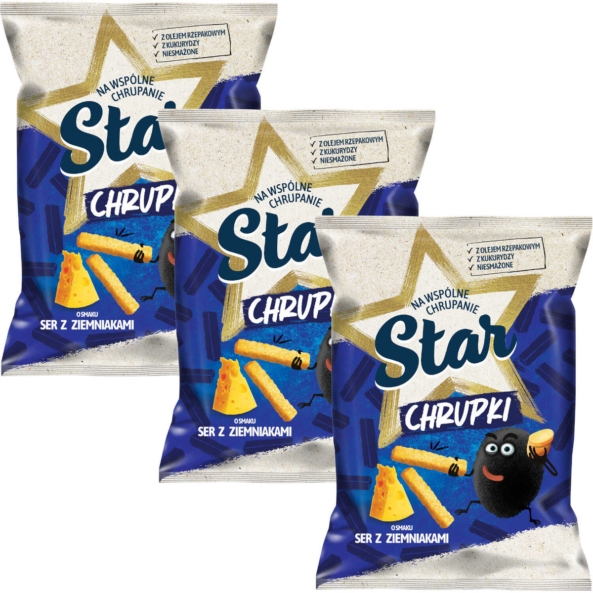 Star, Snaki Chrupki Zębolce ser Chrupki 3x 120 g - Star | Sklep EMPIK.COM
