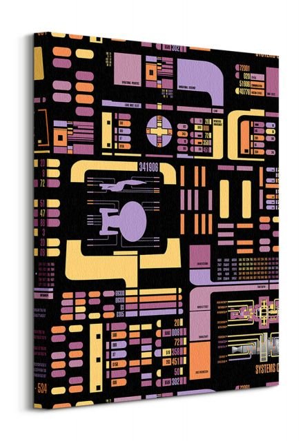 Star Trek The Next Generation Console Graphics - obraz na płótnie ...