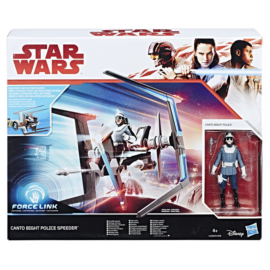 Star Wars, Force Link, Canto Bight Police Speeder, statek z figurką ...