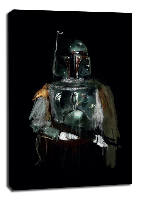 Star Wars Gwiezdne Wojny Boba Fett - obraz na płótnie 40x60 cm ...