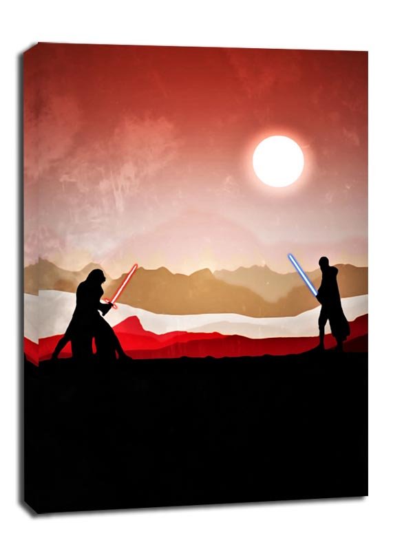 Star Wars Gwiezdne Wojny Vintage Poster v3 - obraz na płótnie 40x50 cm ...