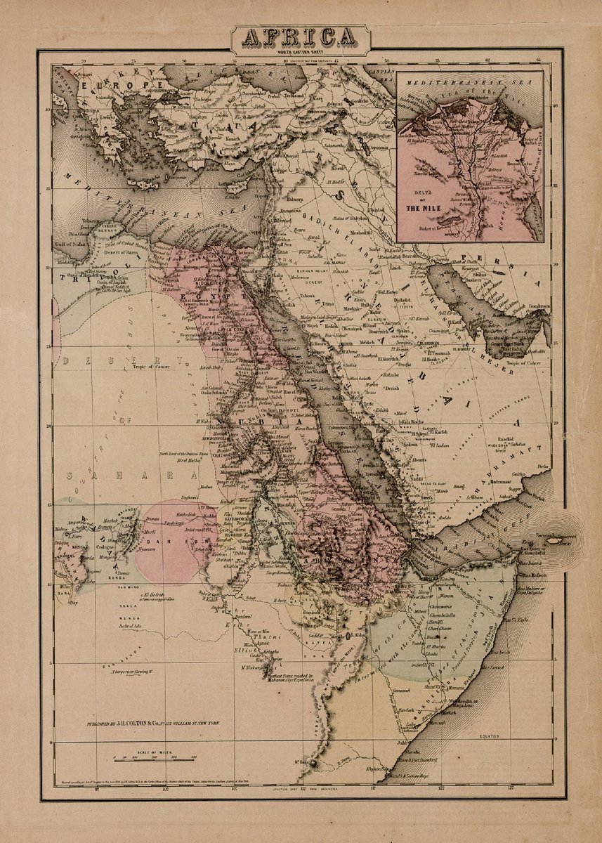 Stara MAPA AFRYKA 1855r. 70x50cm - Inna marka | Sklep EMPIK.COM