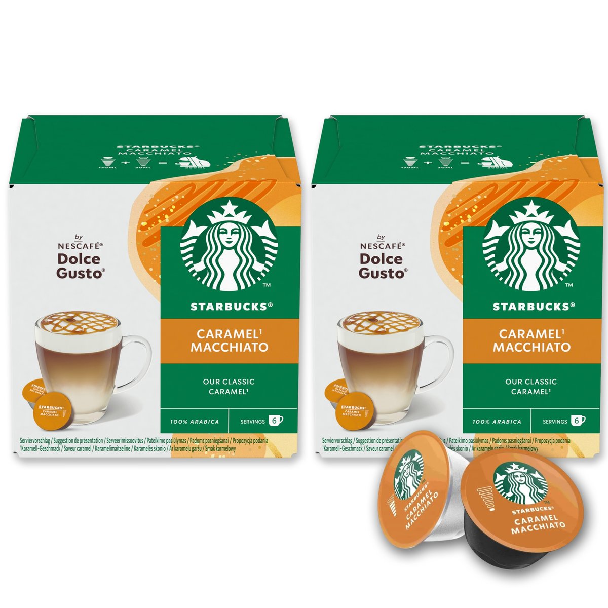 Starbucks kawa zestaw kapsułek do Dolce Gusto Caramel Macchiato 2x 12 ...