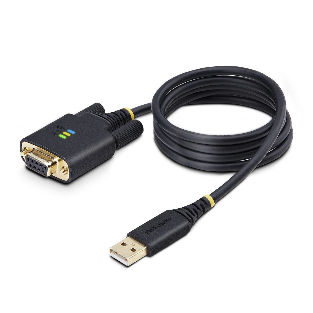StarTech.com 1P3FFCNB-USB-SERIAL kabel równoległy Czarny 1 m USB Typu-A ...