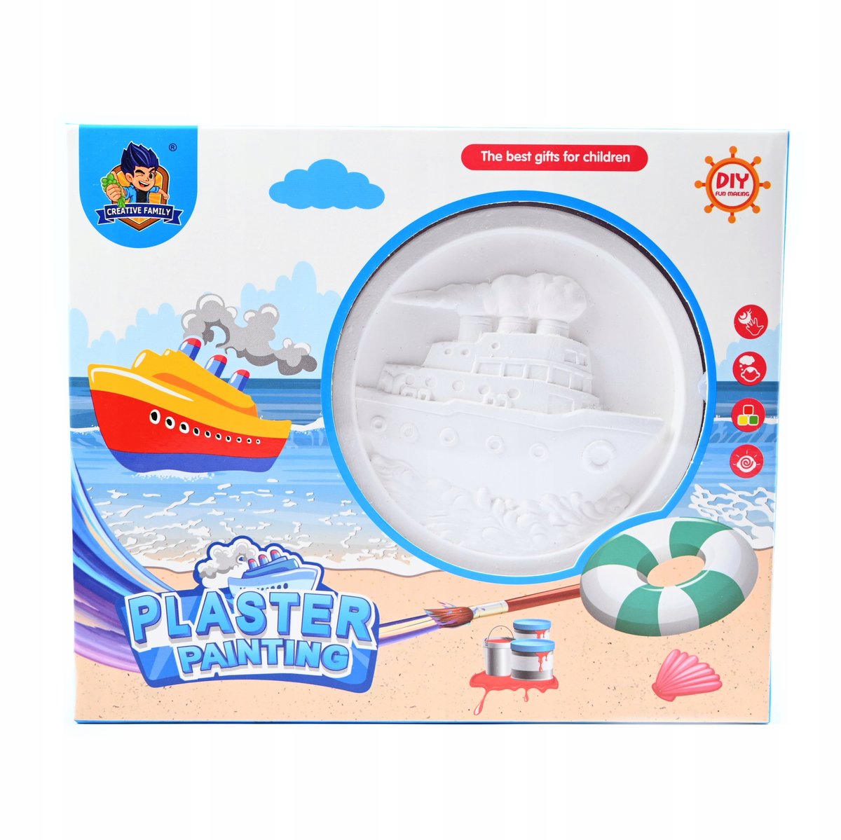 Statek Odlew Gipsowy Do Malowania Farbki - Midex | Sklep EMPIK.COM