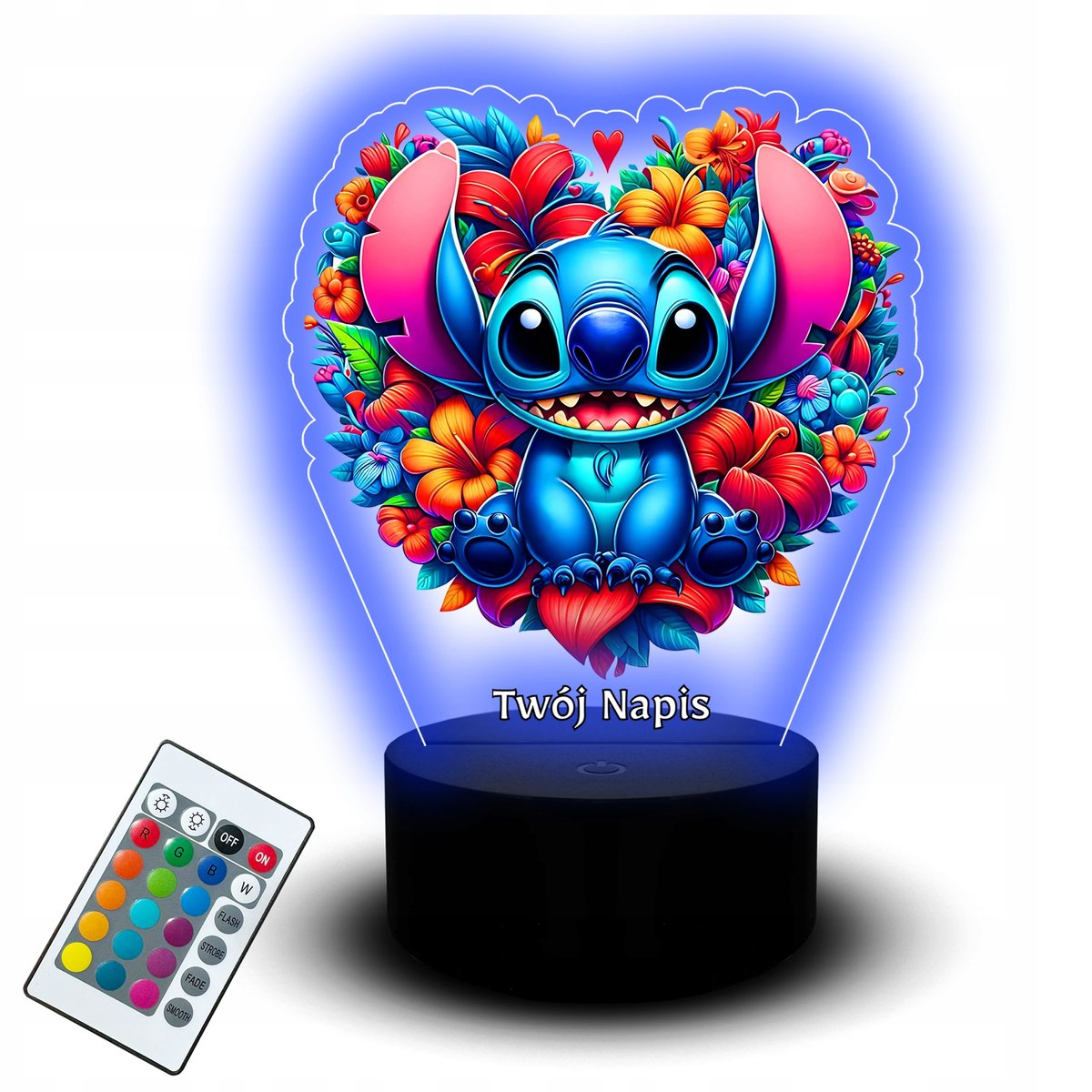 Statuetka Lampka Led Nocna Stitch dla Dzieci na Prezent Zestaw Stich ...