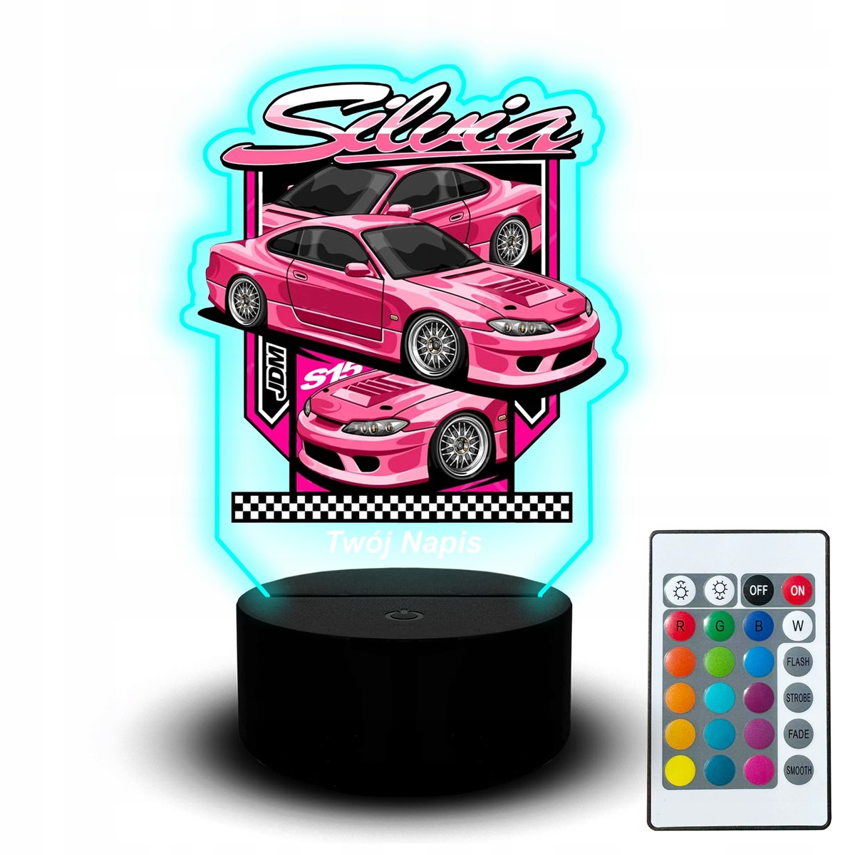 Statuetka Led Nissan Silvia S15 JDM Auto Culture Car Lampka Zestaw ...