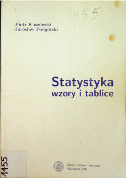 Statystyka wzory i tablice - Szkoła Główna Handlowa | Książka w Empik