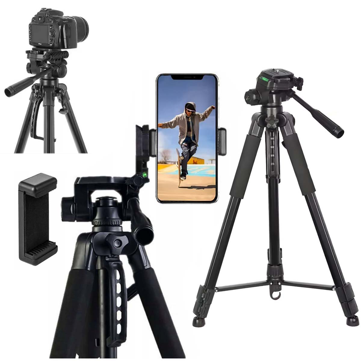 Statyw fotograficzny do Aparatu, Kamery GoPro, na Telefon, stojak ...