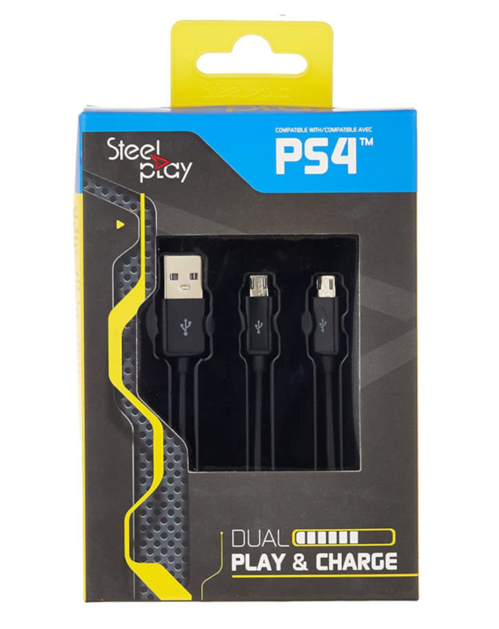 Steelplay Dual Play and Charge Cable USB - 2x Micro USB - 3m ...