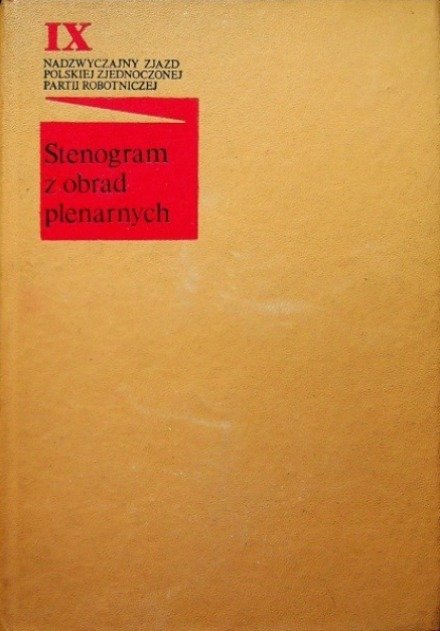 Stenogram z obrad plenarnych - Opracowanie zbiorowe | Książka w Empik