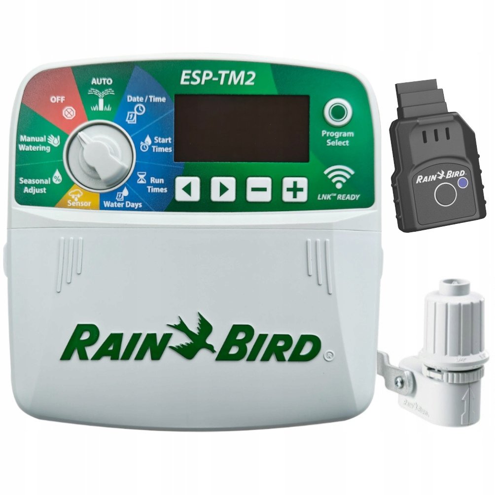 Sterownik + czujnik RSD-BEX + moduł LNK2 - Rain Bird - ESP TM2i - 6 sekcji - Rain-Bird | Sklep ...