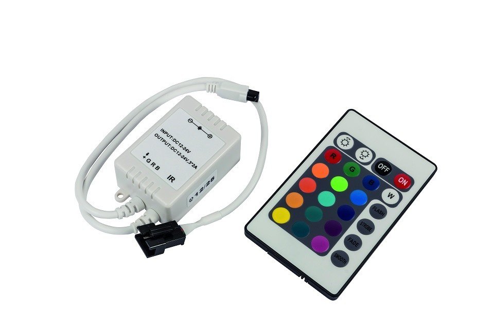 Sterownik do taśm diodowych LED RGB 24-KEY (IR) 6A - Inna marka | Sklep ... Sterownik do taśm diodowych LED RGB 24-KEY (IR) 6A - Inna marka | Sklep ...