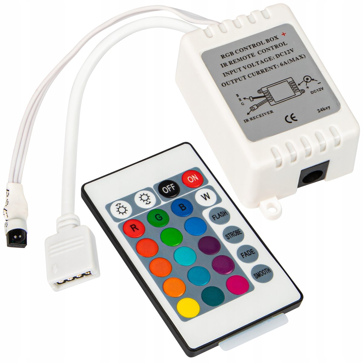 STEROWNIK KONTROLER TAŚM LED RGB + PILOT IR 12V - Prolech | Sklep EMPIK.COM