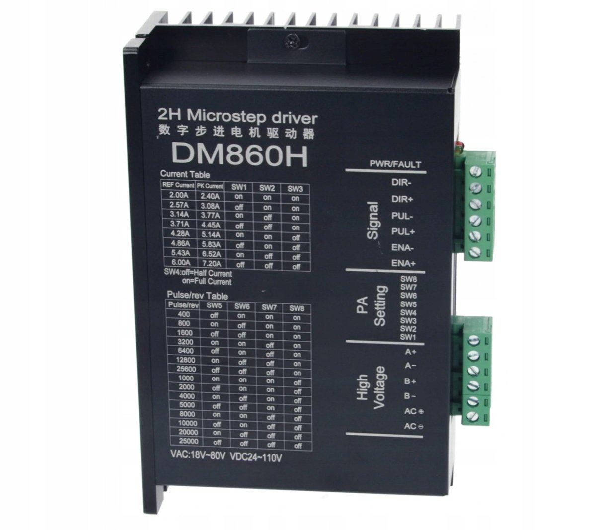 Sterownik Silnika Krokowego Cnc Dm860H 7.2A Ac/Dc - Inna marka | Sklep EMPIK.COM
