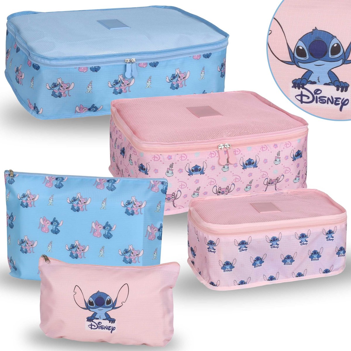 Stitch Disney Organizery do walizki, organizery podróżne 5szt. - Disney ...