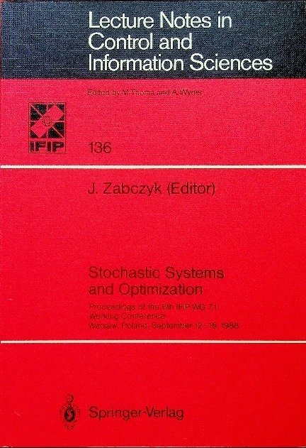 Stochastic systems and optimization 136 - W opisie | Książka w Empik