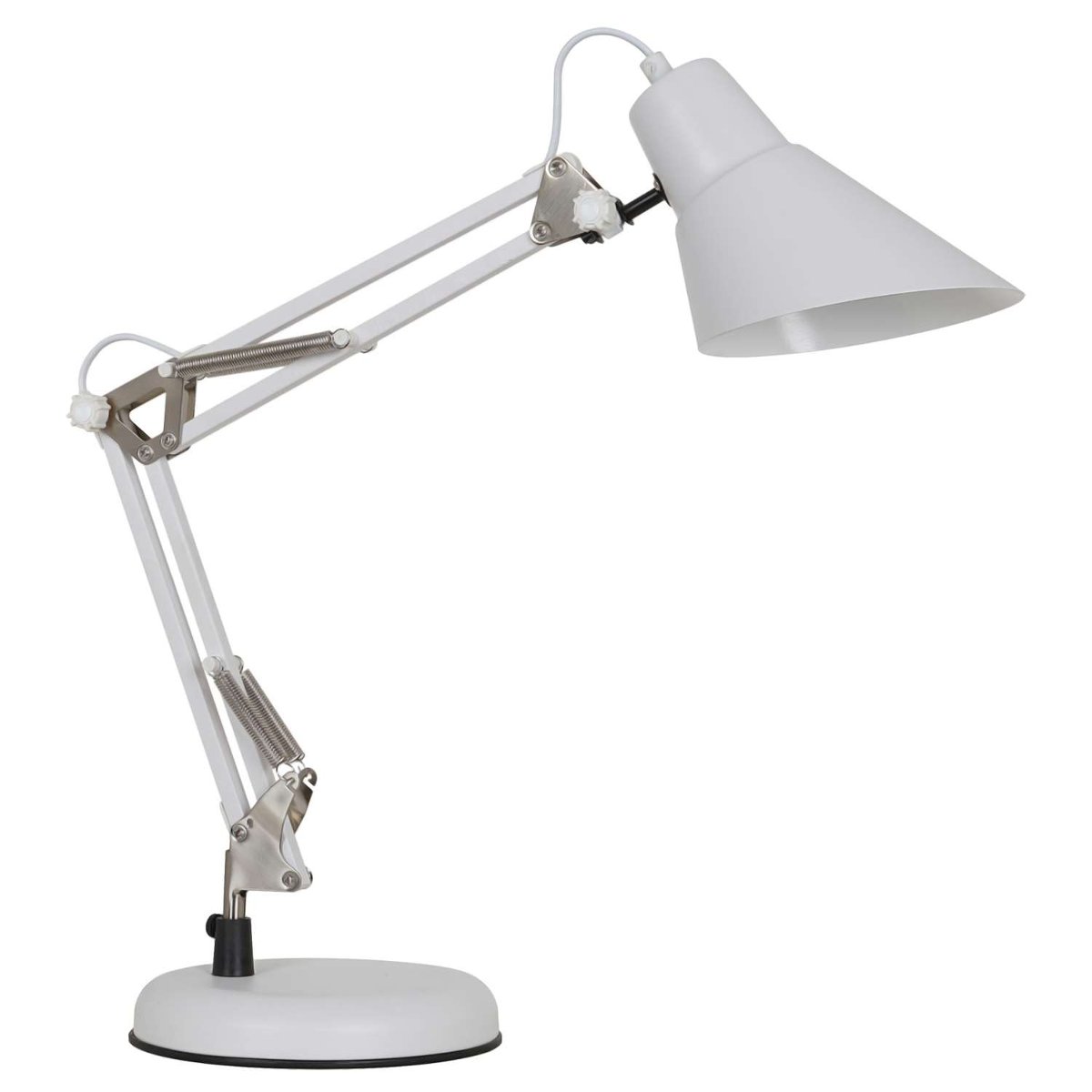 Stojąca LAMPKA biurkowa JASON MT-HN2041 WH+S.NICK Italux stołowa LAMPA ...