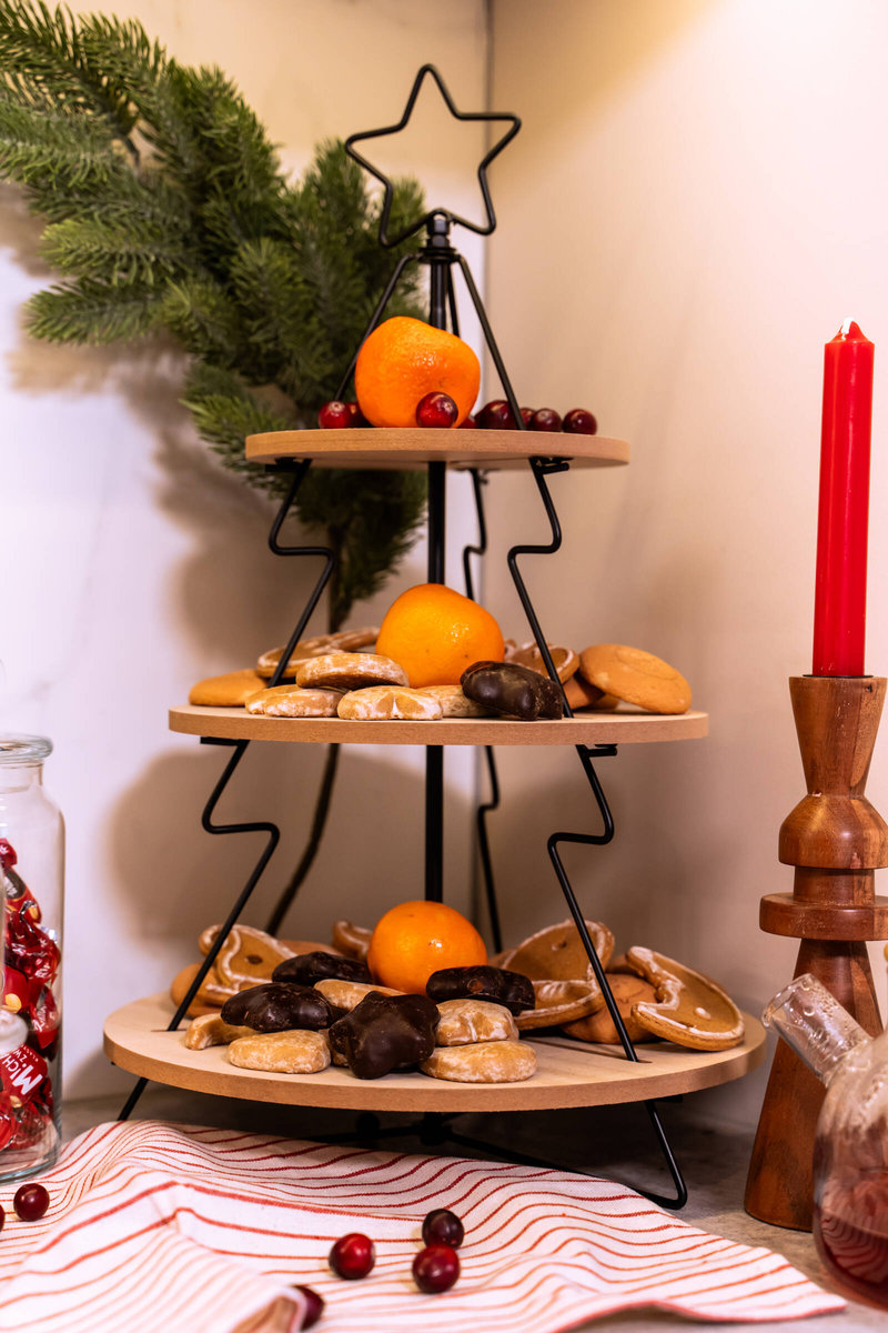 Stojak Choinka 3-Poziomy Patera Na Dekoracje Ozdoby Świąteczne 30X50Cm ...