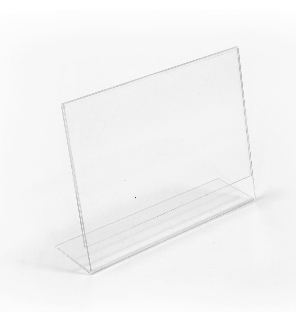 Stojak informacyjny A4 na cenę, opis, menu, ulotkę poziomy z PLEXI ...