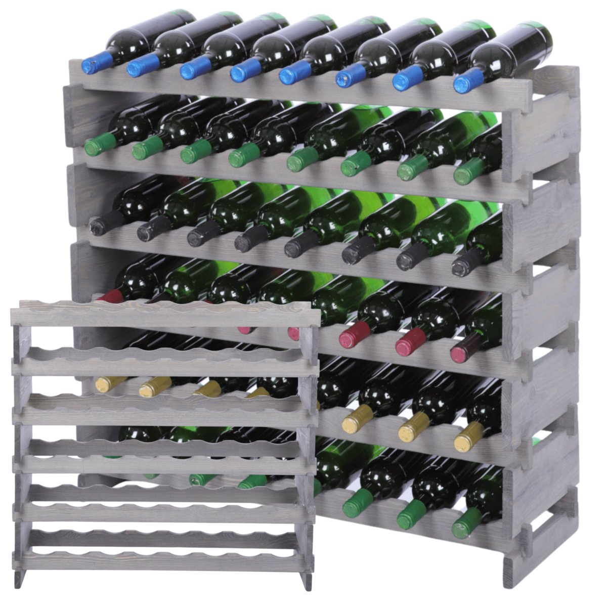 Stojak na wino regał modułowy na butelki 6x8 but BUDUJ JAK KLOCKI EKO - Wamar-Sosenka | Sklep ...