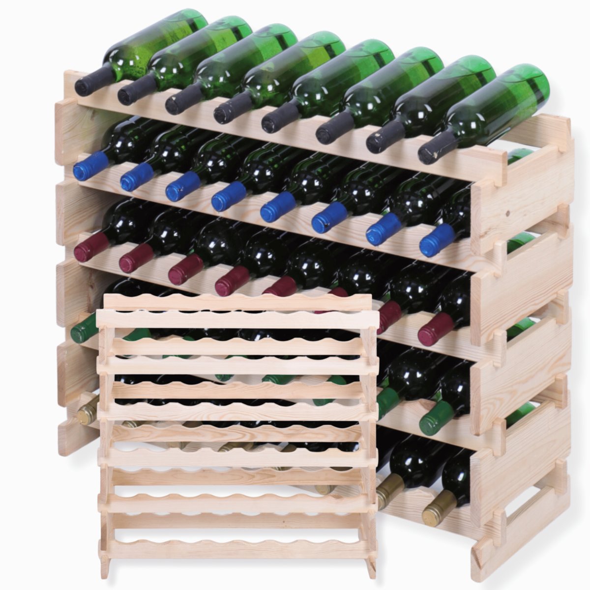 Stojak na wino regał modułowy na butelki 6x8 but BUDUJ JAK KLOCKI EKO - Wamar-Sosenka | Sklep ...