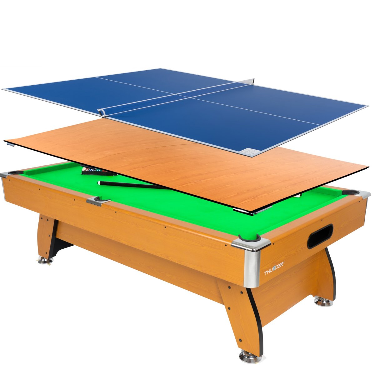 Stół Bilardowy Thunder Z Nakładką Ping Pong/Jadalna 7Ft - Bold-Beige ...