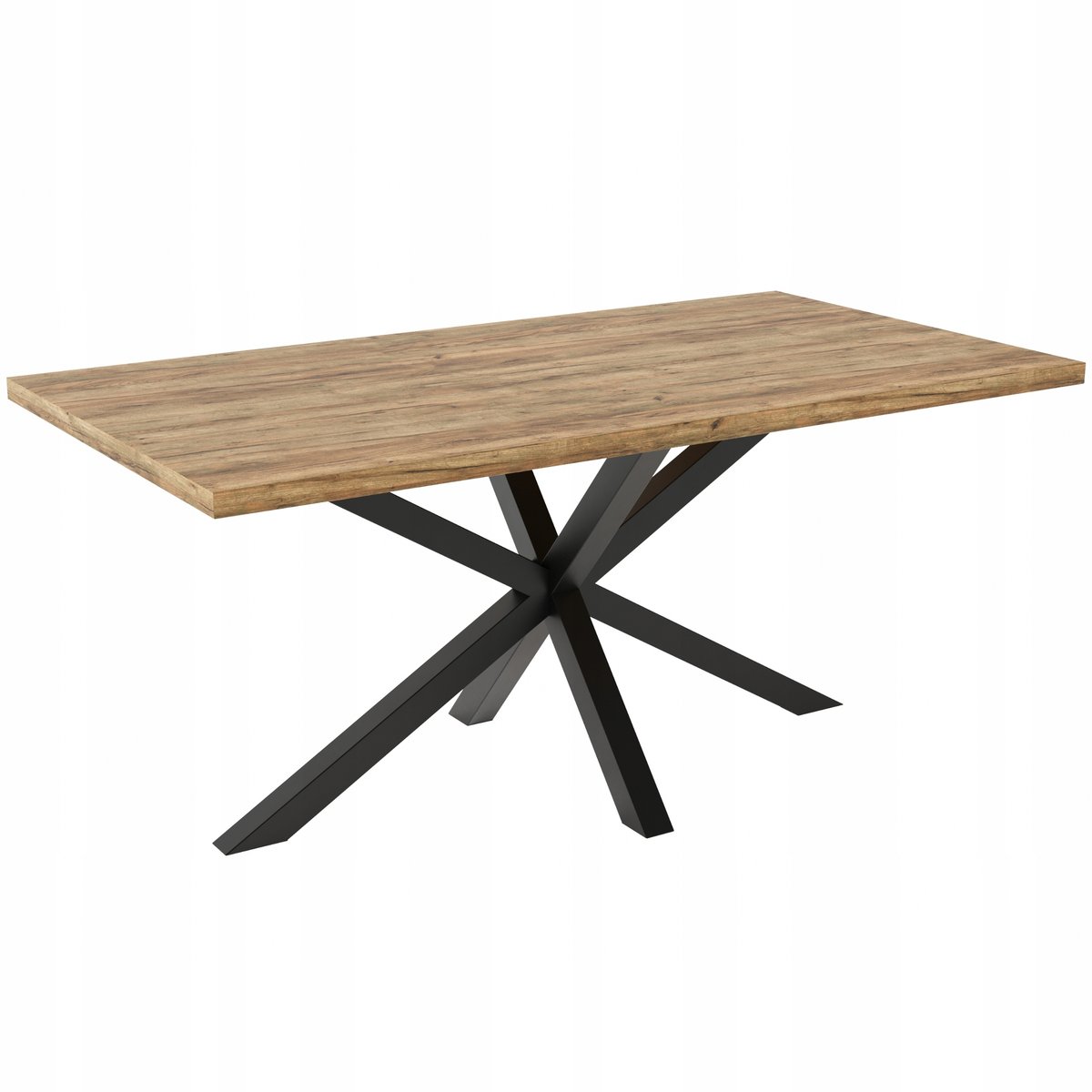 Stół do Jadalni Salonu Pająk LOFT 200x100cm EGGER HALIFAX HIKORA LOFT ...