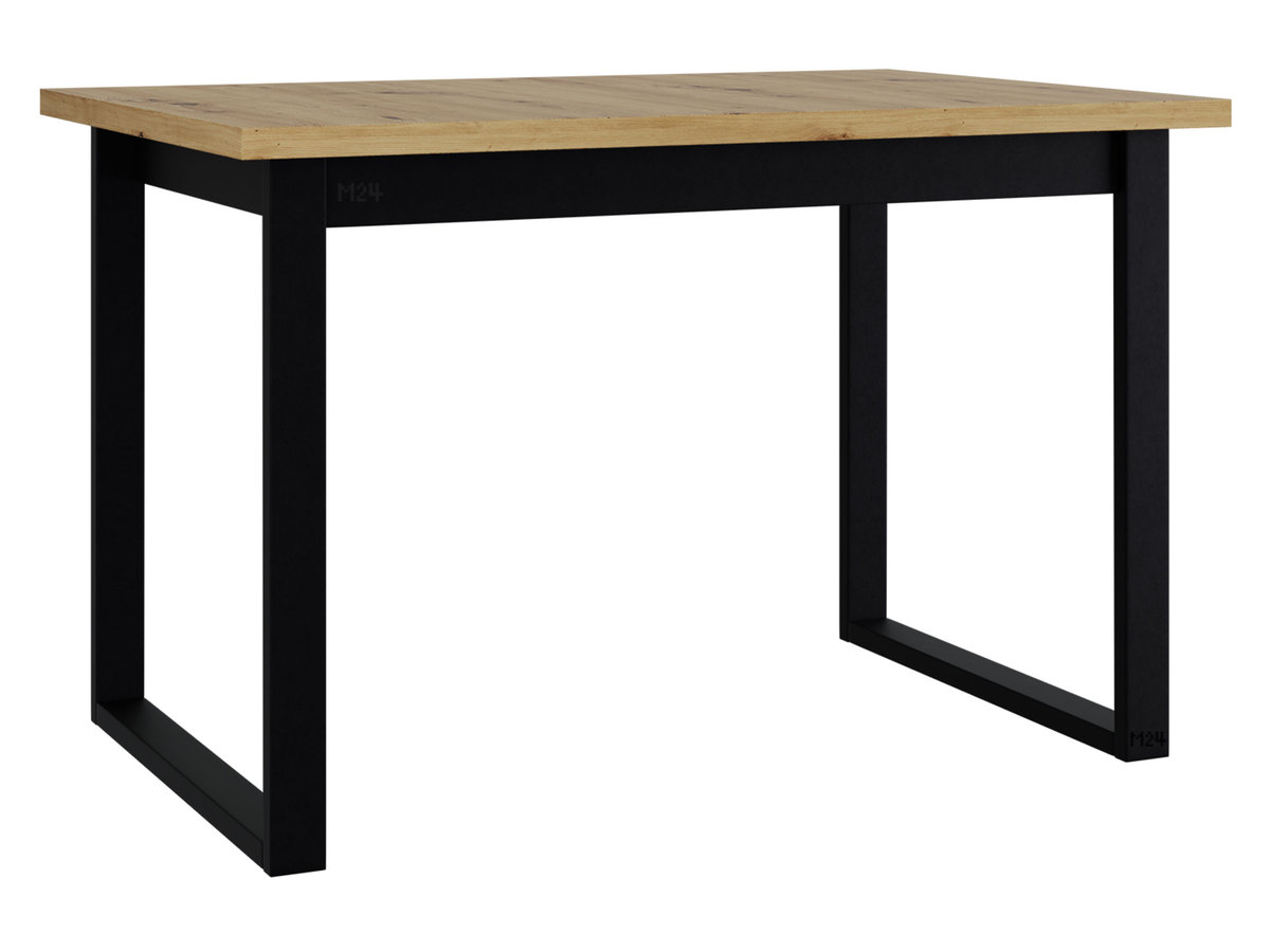 Stół IKON 3S LAMINAT, Blat: Dąb Artisan / Podst: Czarny metal ...
