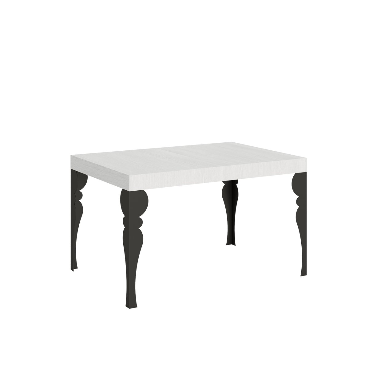 Stół rozkładany 90x130/390 cm Paxon Frassino biała rama w kolorze ...