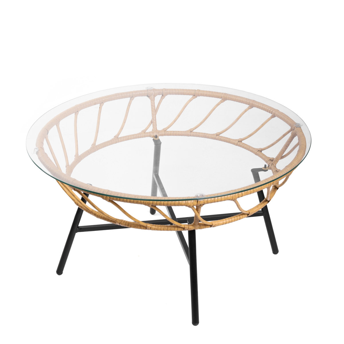 Stolik BOKKA boho pleciony 75x42 cm HOMLA - Homla | Sklep EMPIK.COM