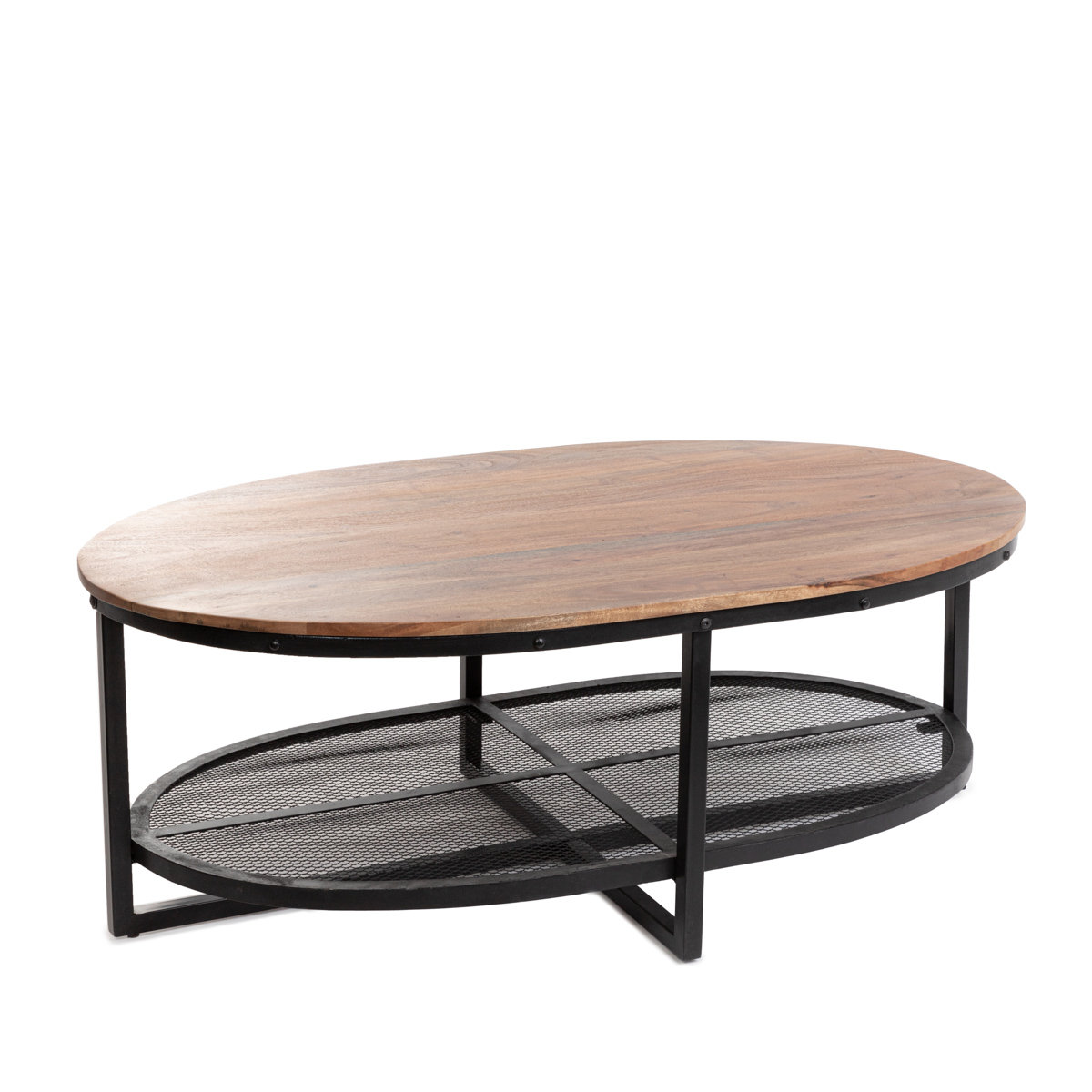 Stolik kawowy AMI lite drewno 122x71x44 HOMLA - Homla | Sklep EMPIK.COM