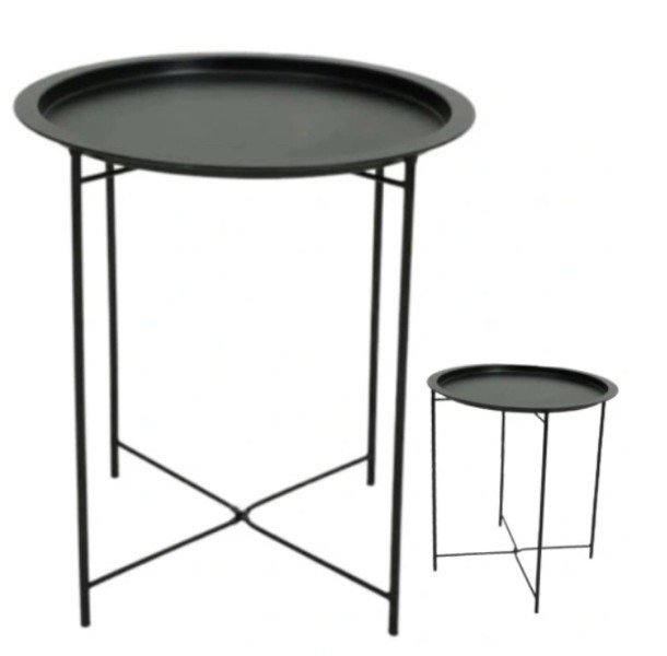Stolik kawowy czarny metalowy loftowy industrialny Studio Home 46 x 52 ...