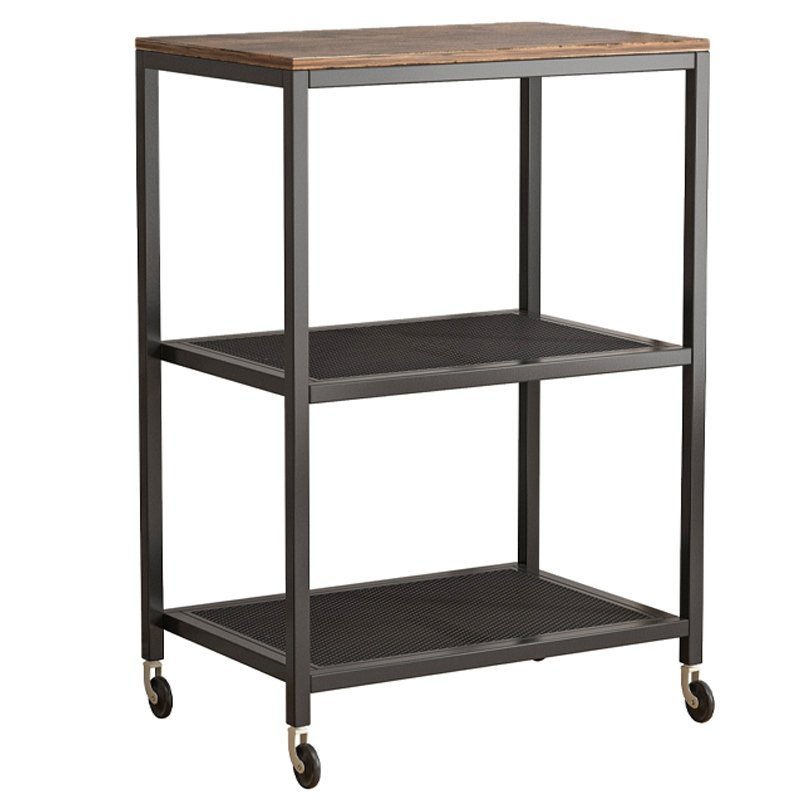 Stolik Kawowy Prostokątny Wózek Szafka Na Kółkach Rustykalny 60 Cm Loft ...