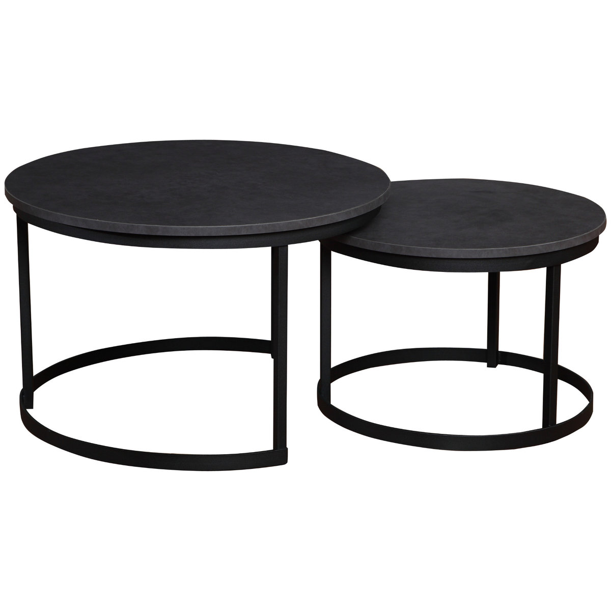 Stolik Kawowy Rustico Czarny Molet - G+K MEBLE | Sklep EMPIK.COM