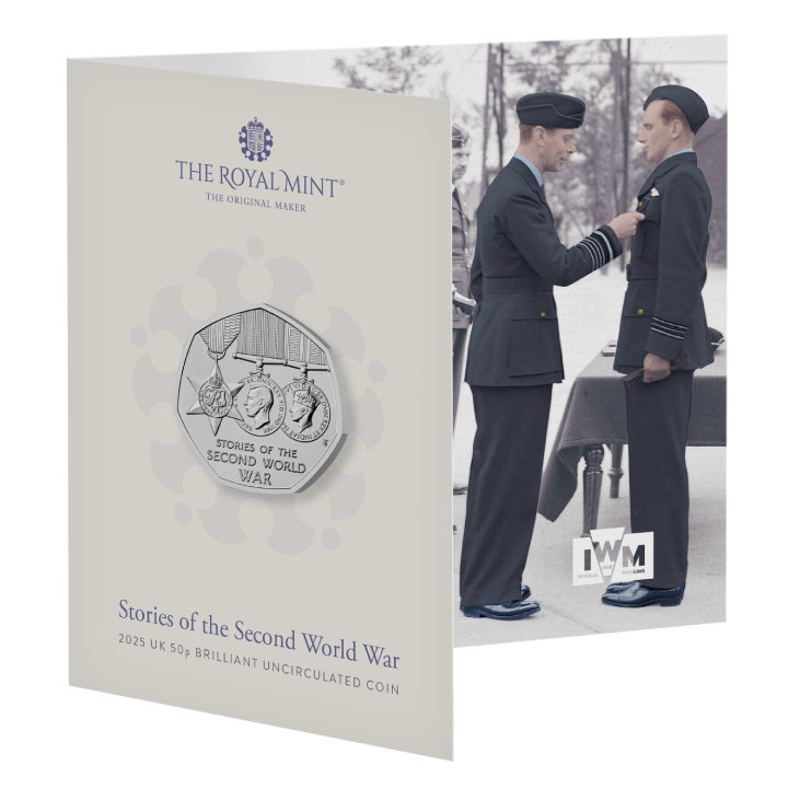 Stories of The Second World War 50p Miedzionikiel 2025 - The Royal Mint ...