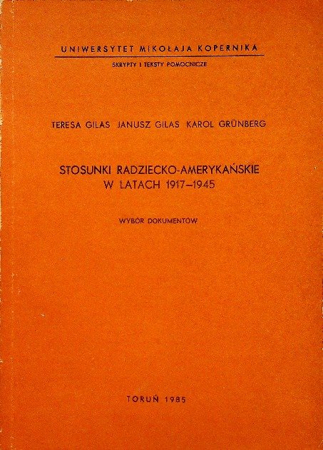 Stosunki Radziecko-Amerykańskie W Latach 1917-1945 - W opisie | Książka w Empik