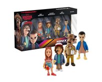 stranger things - eleven, dustin, hopper, max - pack 4 fig. minix 7cm ...