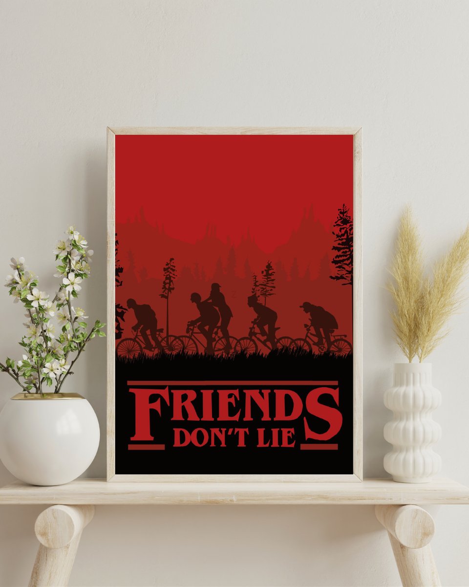 Stranger Things Plakat Friends don't lie A6 - Inna marka | Sklep EMPIK.COM
